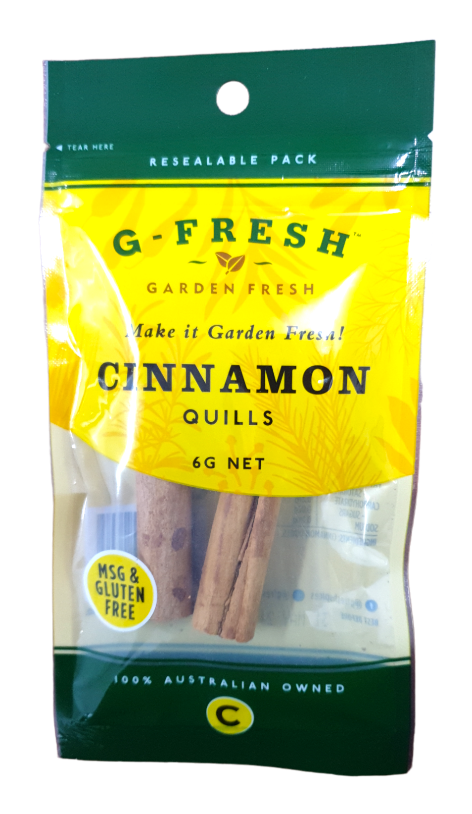 Cinnamon Quills Reseal Bag – G-Fresh